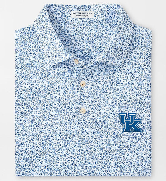 University of Kentucky Blitz Performance Jersey Polo in White/Sport Na ...